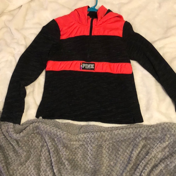 PINK Victoria's Secret | Jackets & Coats | Vs Pink Grey 34 Zip With ...